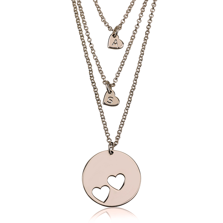 Personalised necklace rose gold store